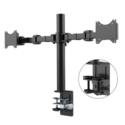 FlexiSpot Black Monitor Mount for 10-27 Inch Screens - Ergonomic 90 ...