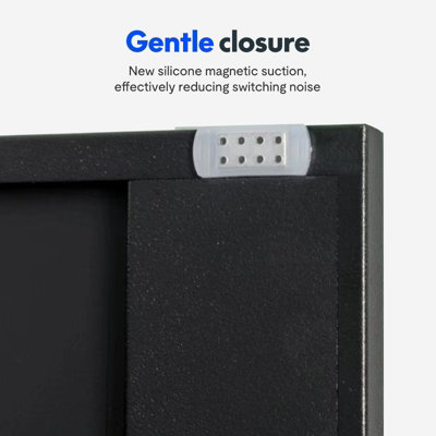 FlexiSpot Cabinet/Sideboard with 2 Rattan Doors Adjustable feet Design in Black