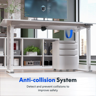 FlexiSpot Electrically Height-adjustable Desk 100kg Load Capacity in ...