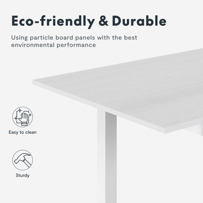 FlexiSpot Extendable Dining Table with Telescopic Slide and Eco-Friendly Board for Daily Use and ...