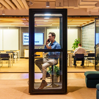 Flexispot Solo Office Meeting Pod Height-adjustable 20-30dB Acoustic Phone Booth