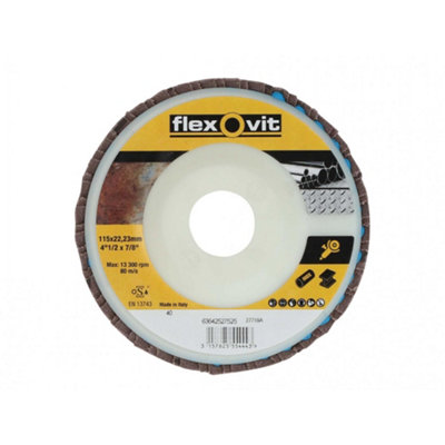 Flexovit Flap Disc Multi Colour (115 x 40G)