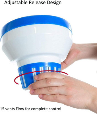 Floating Chlorine Dispenser,Chlorine Floater,7" Large Capacity Floating Chlorinator and 3 ...