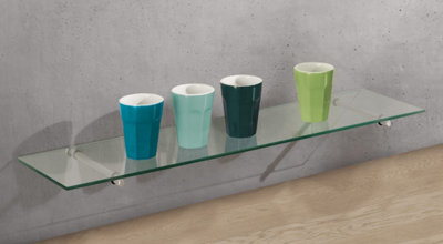 Floating Glass Bracket 15cm (Pair)