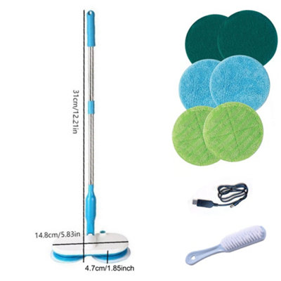 Floating Mop - Motorised Cordless & Rechargeable Spinning Mop