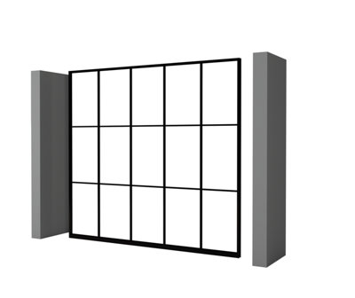 Floating Patishon 2500mm self install glazed partition room divider