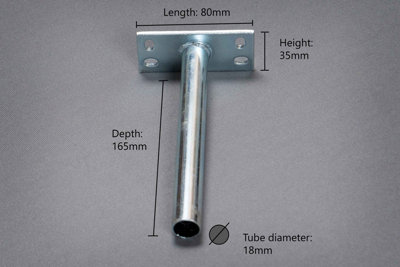 Floating Shelf Bracket (each) 16x1.8x3.5cm