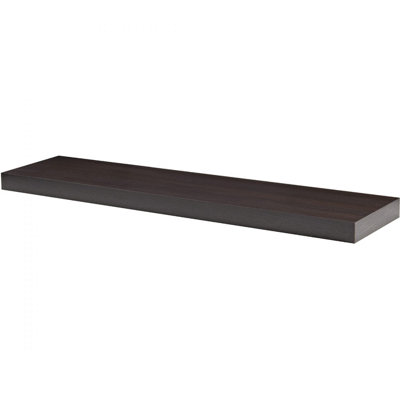 Floating Shelf Kit, Mocca, 115x25x5cm | DIY at B&Q