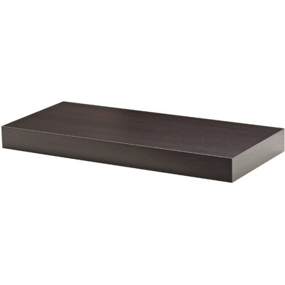 Floating Shelf Kit, Mocca, 44.5x25x5cm | DIY at B&Q