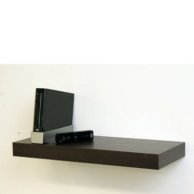 Floating Shelf Kit, Mocca, 57x25x5cm | DIY at B&Q