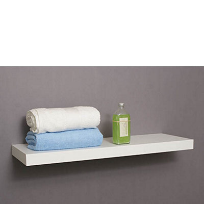 Floating Shelf Kit XL, Satin White, 180x30x5cm