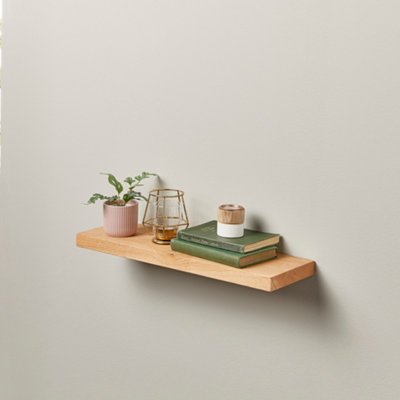 Floating Shelf made from Solid Oak - Oak Floating Shelf 100cm