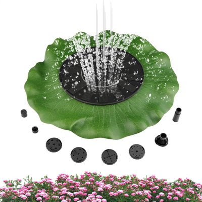 Floating Solar Fountain for Pools and Garden Ponds with Decorative ...