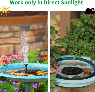 Floating Solar Fountain with Multiple Water Effects, Solar Pump for ...
