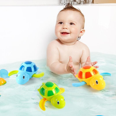 Floating Wind-Up Sea Turtle Bath Toys for Toddlers-Interactive Swimming ...