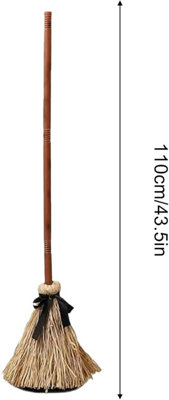 Floating Witch's Broom, 43.5" Dancing Witch Broom, Animated Light up ...