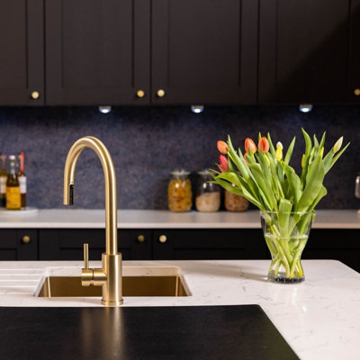Flode Dolja Kitchen Sink Mixer with Concealed Pull Out Hose and Spray ...