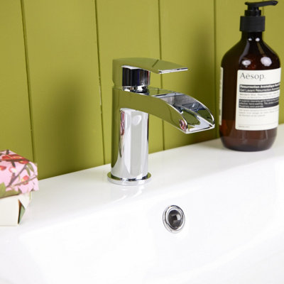 Flode Femund Mono Basin Mixer Tap Chrome