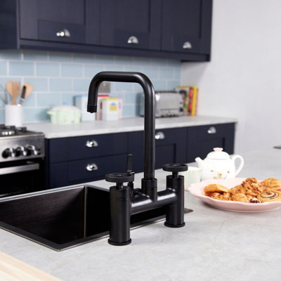 flode kraft Industrial Bridge Style 3 in 1 Instant Boiling Tap Matt ...