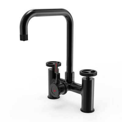 flode kraft Industrial Bridge Style 3 in 1 Instant Boiling Tap Matt ...