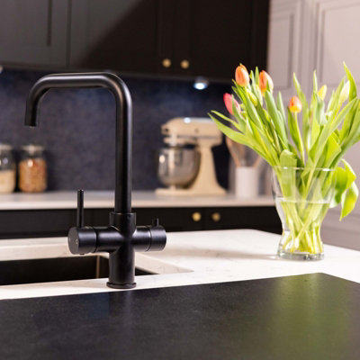 flode Vier 4 in 1 Instant Boiling Hot & Filtered Cold Water Tap Matt ...