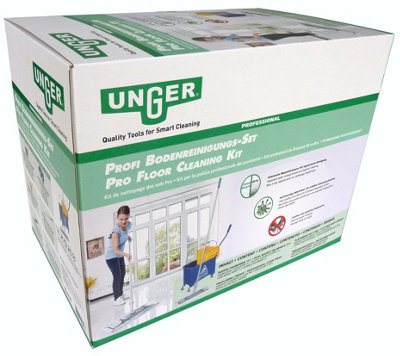Floor Cleaner Set: Durable Two Bucket Model, Microfibre Flat Mop for ...