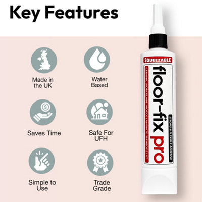 Floor-Fix Pro EASY SQUEEZE All in One Repair Kit For Loose/Hollow ...