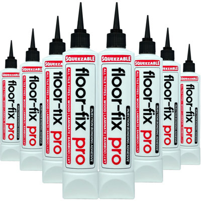 Floor-Fix Pro Squeezable (8-Pack)Adhesive for Loose and Hollow Tiles ...