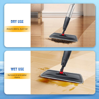 Floor Mop with Spray Function Spray Mop with Mop Pad 360 Degree ...