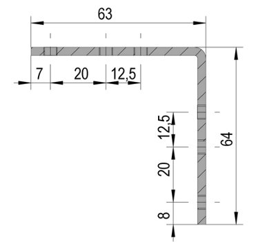 Floor pivot PT 11, brushed stainless steel