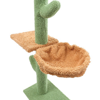 Floor to Ceiling Cat Tree Cactus Tall Cat Tower 5 Tiers Cat Climbing ...