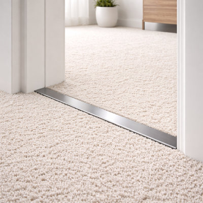 FloorMatch 0.9m Aluminum Door Threshold Strip Dual Edge Carpet to ...