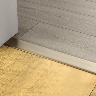 FloorMatch Aluminum Door Threshold Strip 0.9m Floating 40mm Stick Down ...