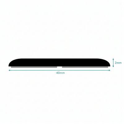 FloorMatch Aluminum Door Threshold Strip 0.9m Floating 40mm Stick Down ...