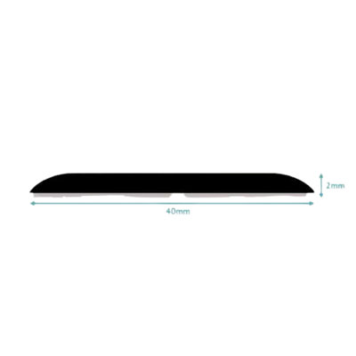 FloorMatch Aluminum Door Threshold Strip 0.9m Floating 40mm Stick Down ...