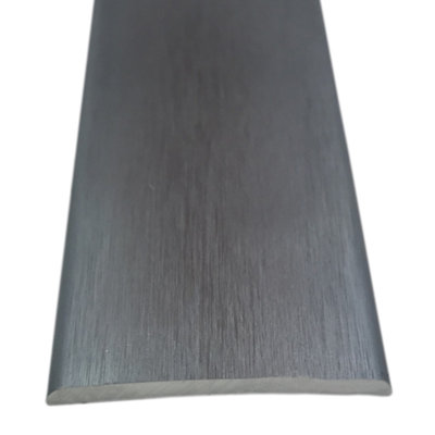 FloorMatch Prestige Stick Down Cover Strip Brushed Grey 3ft/0.9metres ...