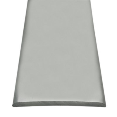FloorMatch Prestige Stick Down Cover Strip Silver Long 9ft / 2.7metres ...