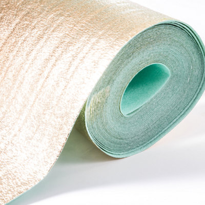 FloorPro 3mm Gold Wood & Laminate Underlay (1m x 15m Roll) Built In ...