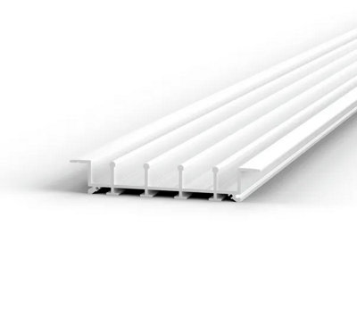 FloorTrack recessed track, L-4000 mm, for 4 doors, white
