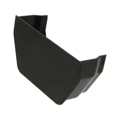 FloPlast 114mm Square Internal Stop End Black | DIY at B&Q