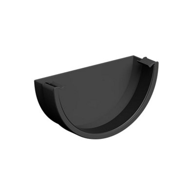 FLOPLAST 16M 170MM XTRAFLO INDUSTRIAL GUTTER KIT - STOPEND OUTLET - BLACK