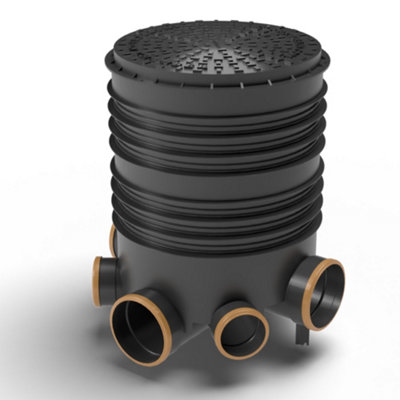 FloPlast 450mm Inspection Chamber Set for 160mm Drainage with ...