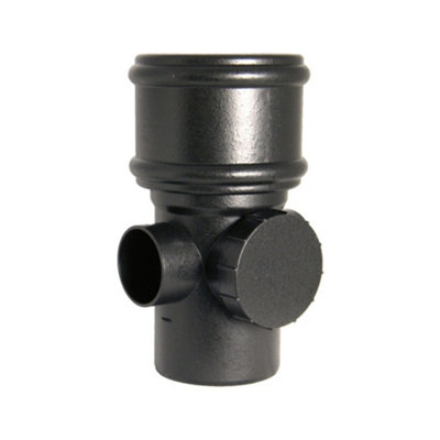 FloPlast Cast Iron Effect Soil Access Pipe - Single Socket | DIY at B&Q