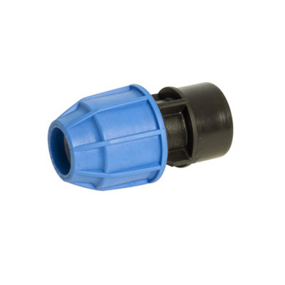 FloPlast Female Adaptor 25mm MDPE x 1/2" Fi at B&Q