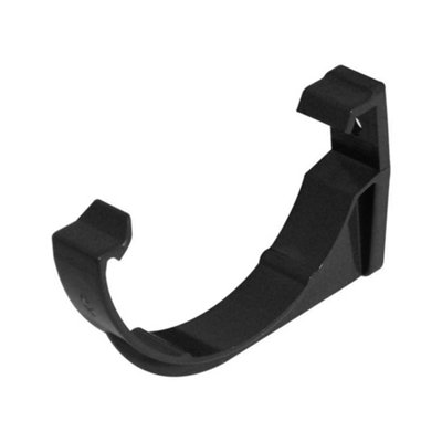 FloPlast Half Round 75mm Gutter Fascia Bracket Black | DIY at B&Q
