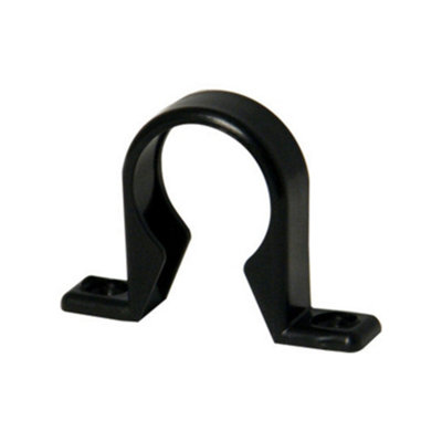 FloPlast Push Fit Waste Pipe Clip 40mm Black | DIY at B&Q