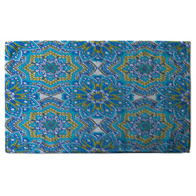 Floral and geometric embellished tiles (Kitchen Towel) / Default Title ...