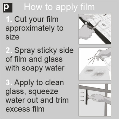 Floral Patterned Frosted Window Film 115cm x 50cm