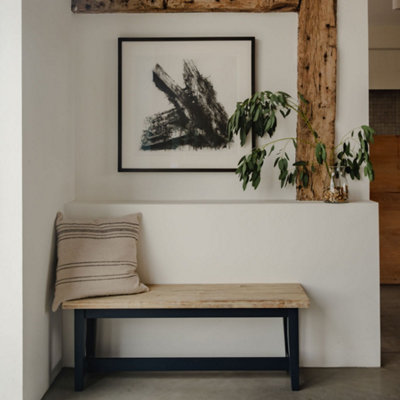 Florence Bench, Wooden Dining Bench 120cm - Navy Blue