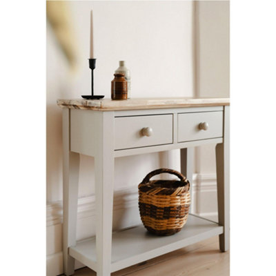 Florence Console Table with 2 Drawers - Truffle